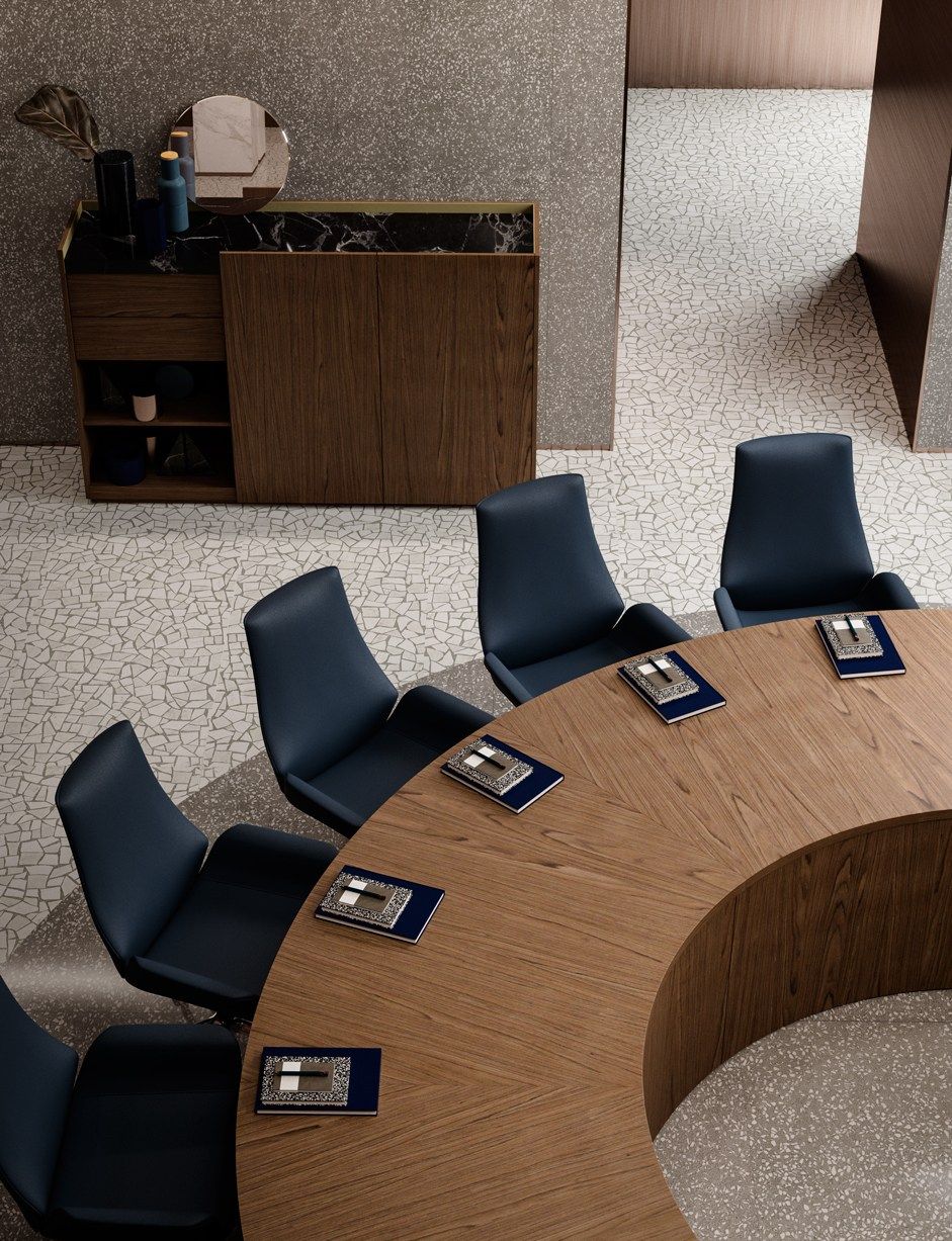 BESPOKE CONFERENCE TABLES | Round meeting table By PROF