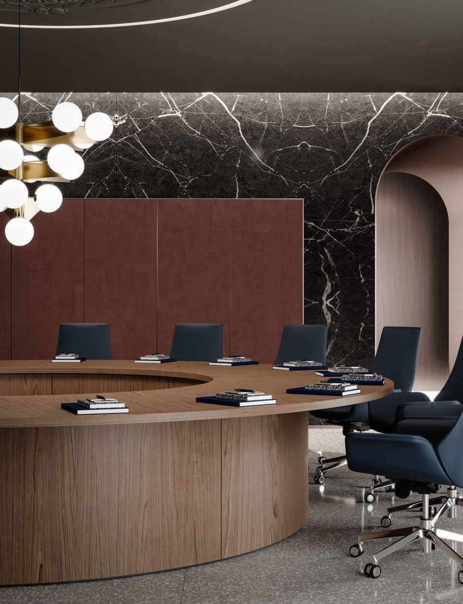 BESPOKE CONFERENCE TABLES | Round meeting table By PROF