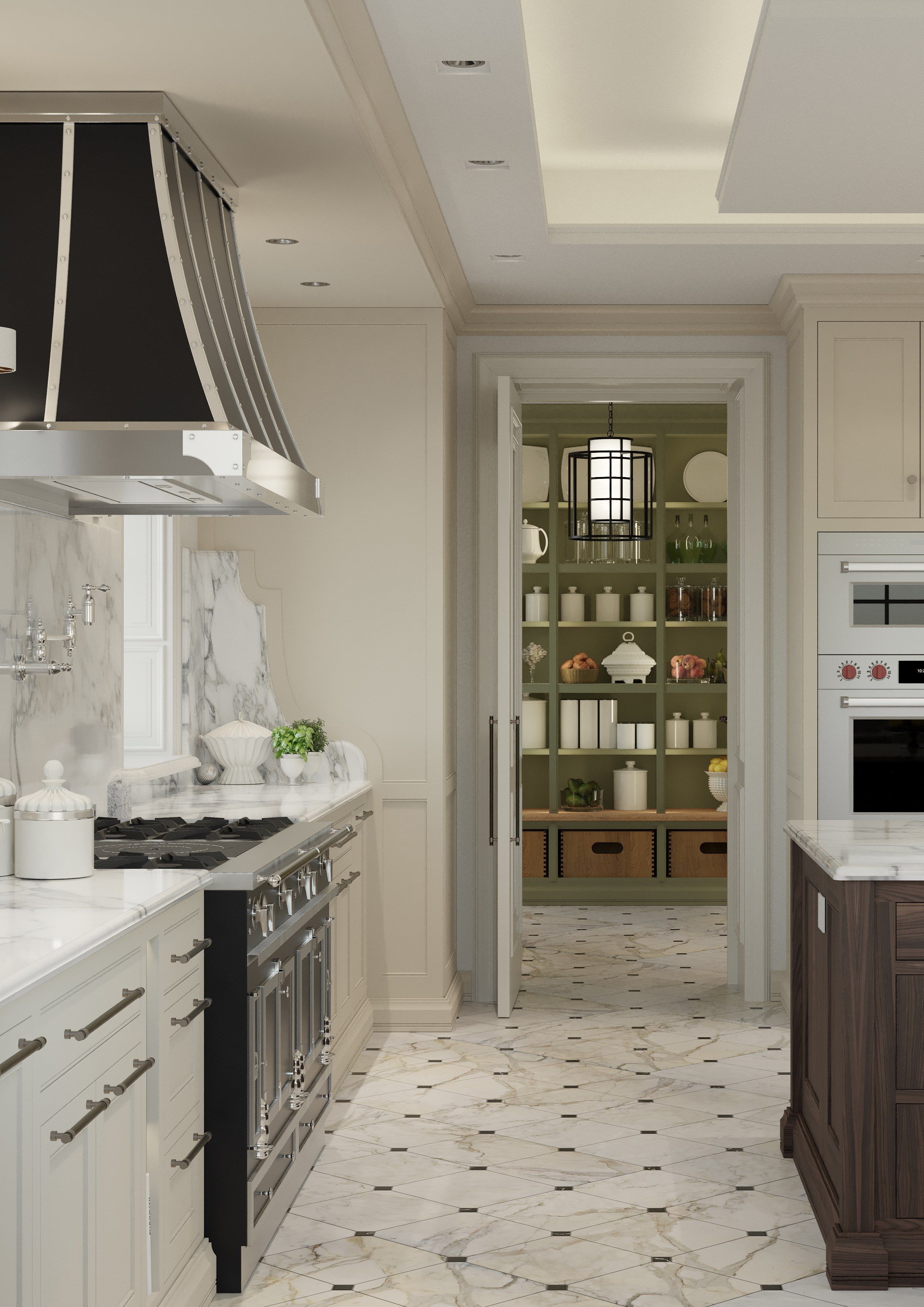 BETH English style kitchen with island By Martini Interiors