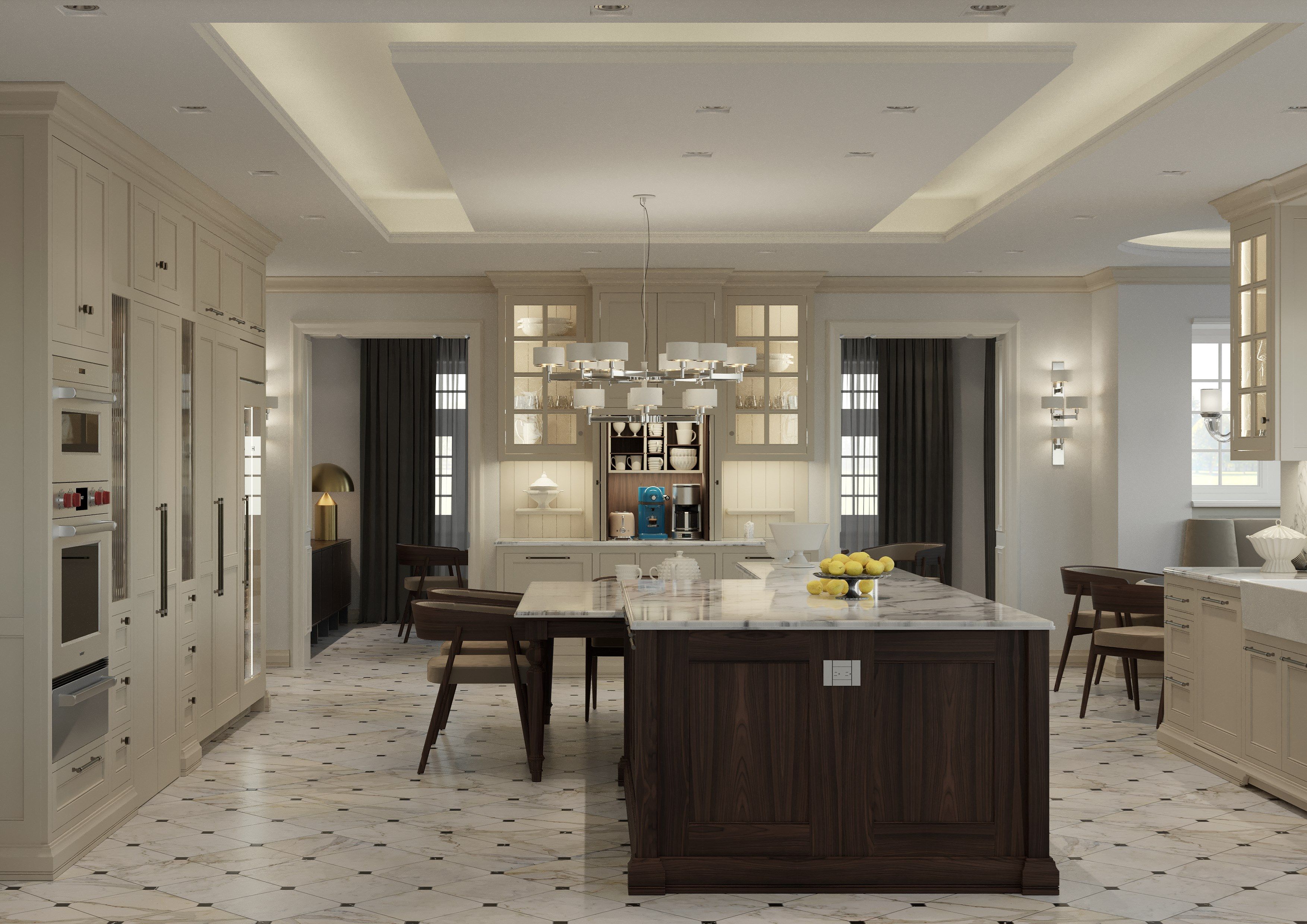 BETH English style kitchen with island By Martini Interiors