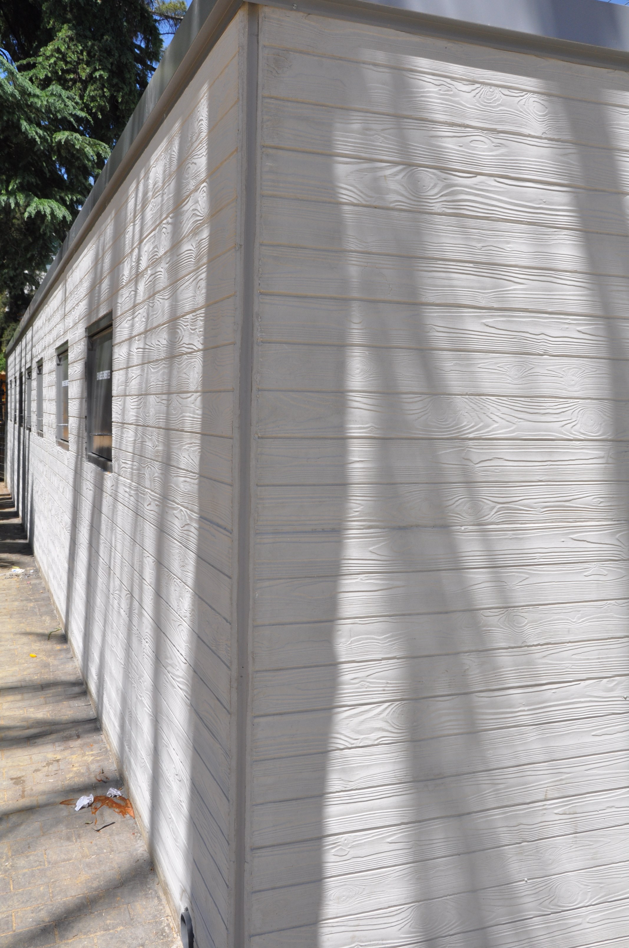 Matrix for fair faced concrete wall wood effect finish BETON-UNO W04 ...