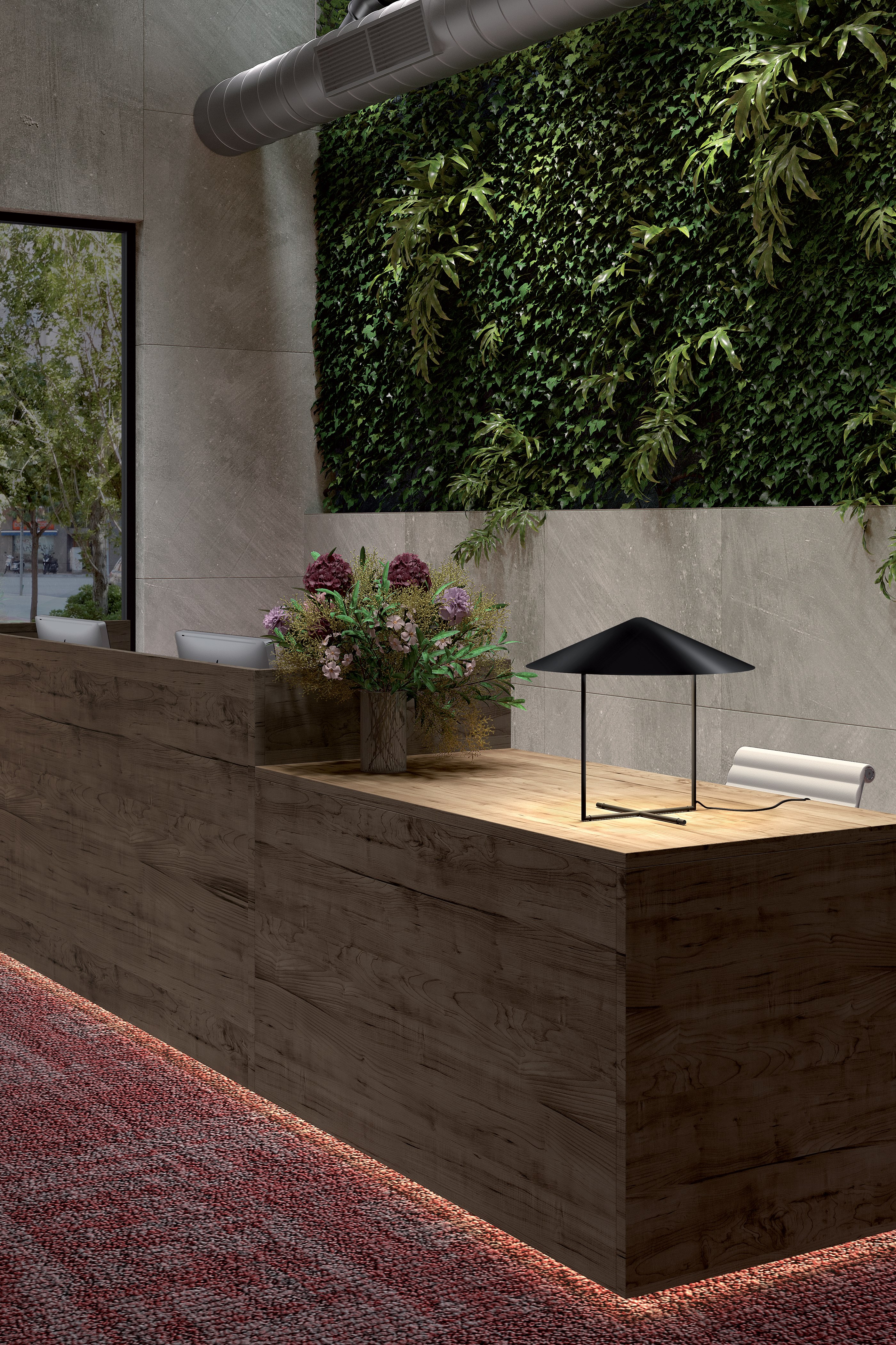 LED steel table lamp BIG By LEDS C4 design Oriol Llahona