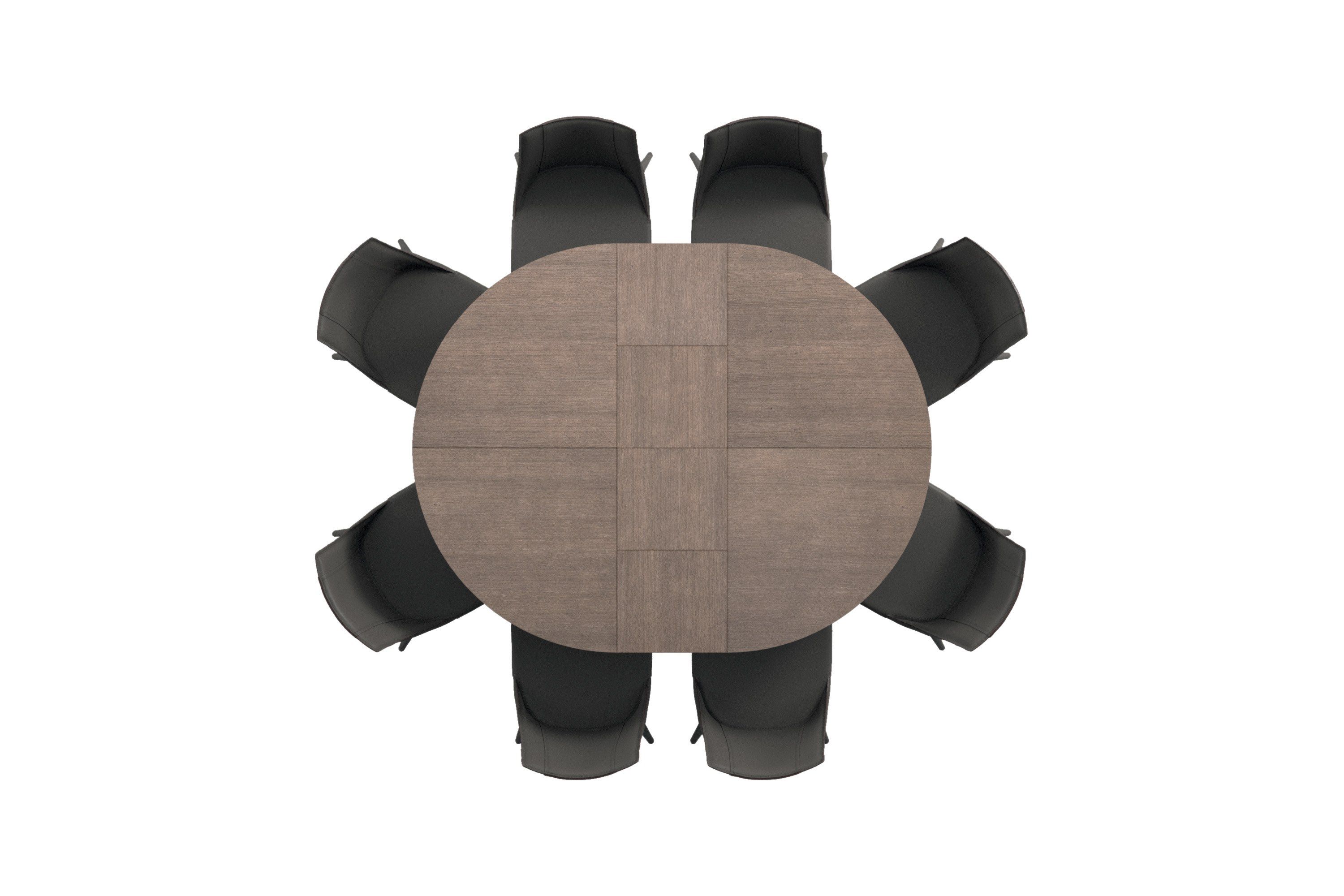 BIG ROUND Extending round steel and wood table By Ozzio Italia | design ...
