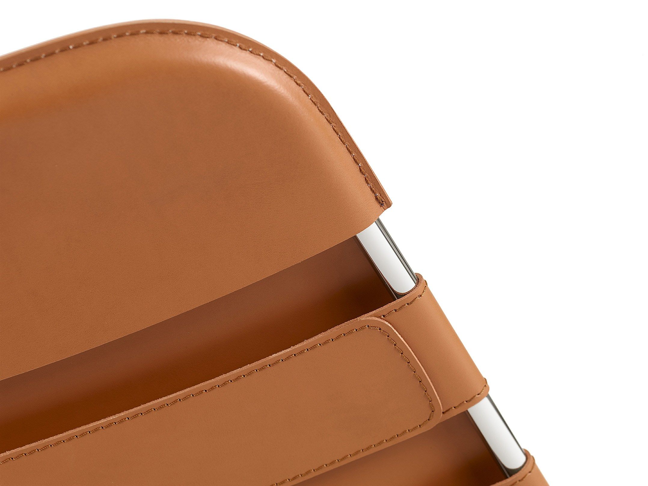 Stackable leather chair BIKE By Offecct design Monica Förster