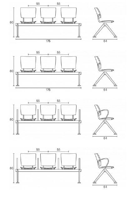 BIO | Beam seating By ENEA design Josep Lluscà