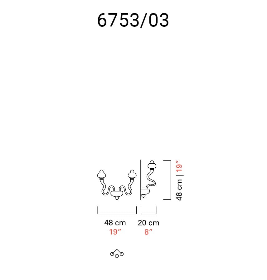 BISSA BOBA Venetian crystal wall lamp By Barovier&Toso | design Angelo ...