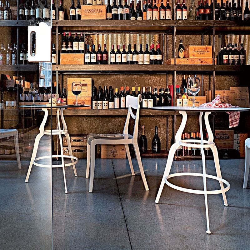 BISTRÒ Round HPL table By ALMA DESIGN | design JF Smith