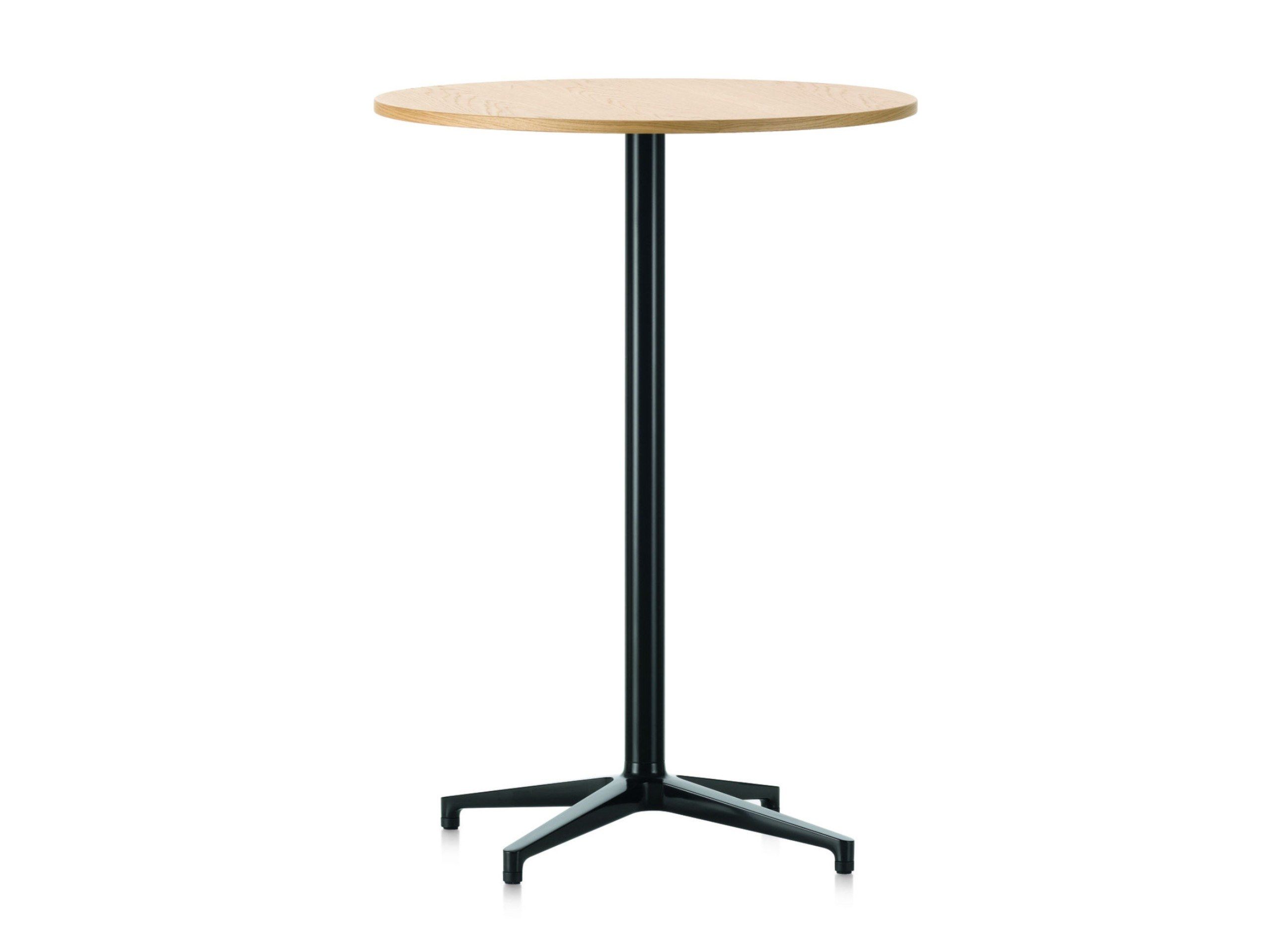 BISTRO STAND-UP TABLE Tavolo alto rotondo con base in acciaio e piano ...
