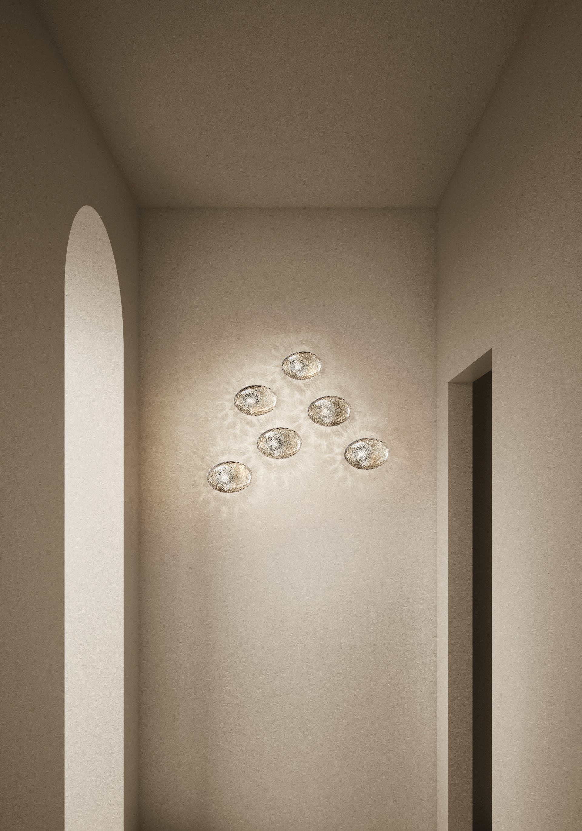 BITTA Glass wall lamp / ceiling lamp By Sylcom | design Paolo Francesco ...