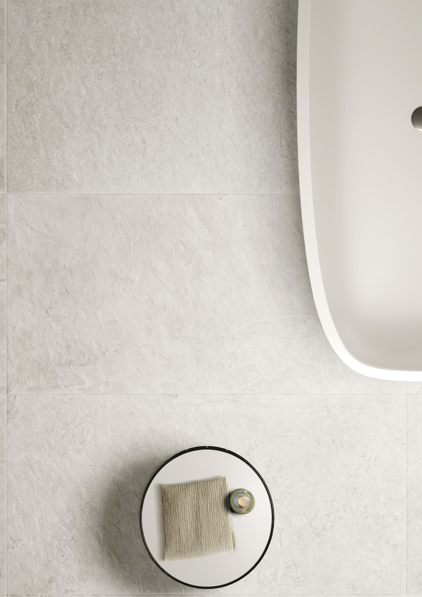 Indoor/outdoor porcelain stoneware wall/floor tiles with stone effect ...