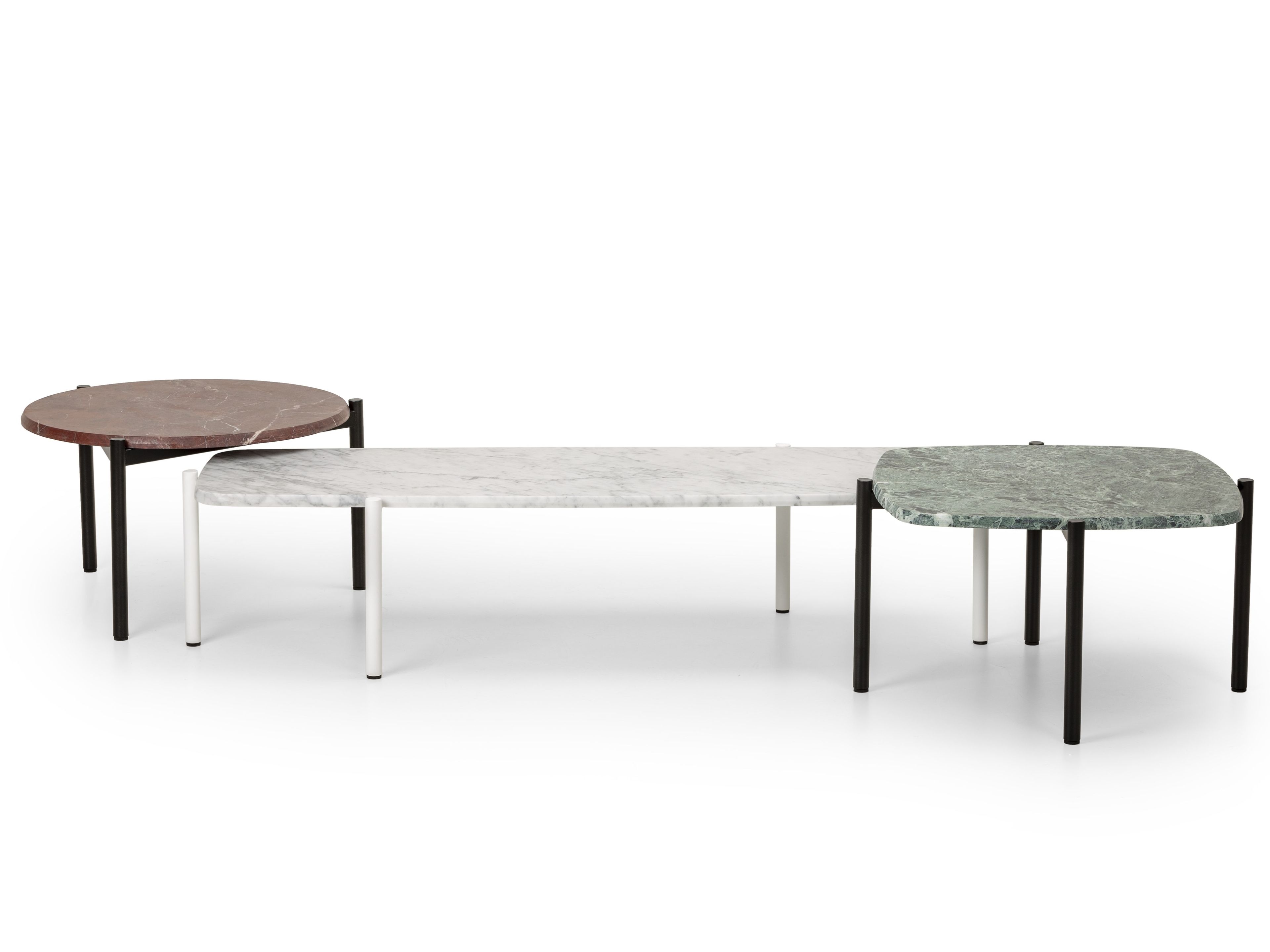 BLADE COFFEE Low rectangular Carrara marble coffee table By True Design ...