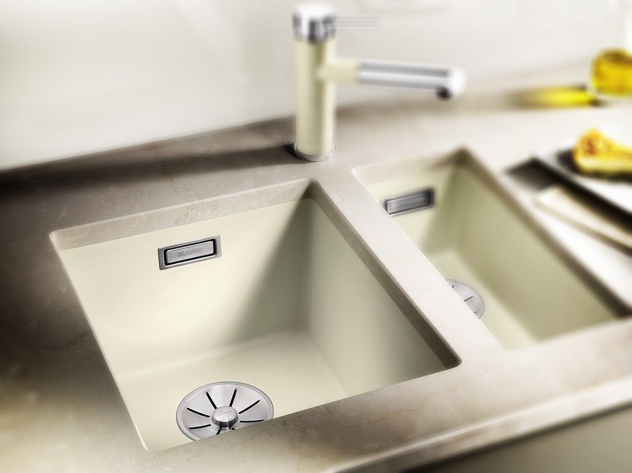 Single built-in Silgranit® sink BLANCO SUBLINE 320 U By Blanco