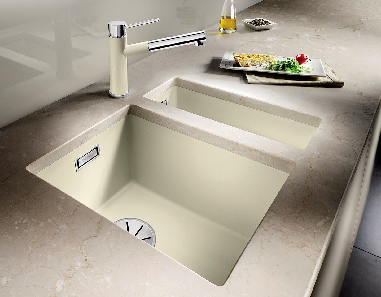 Single built-in Silgranit® sink BLANCO SUBLINE 320 U By Blanco