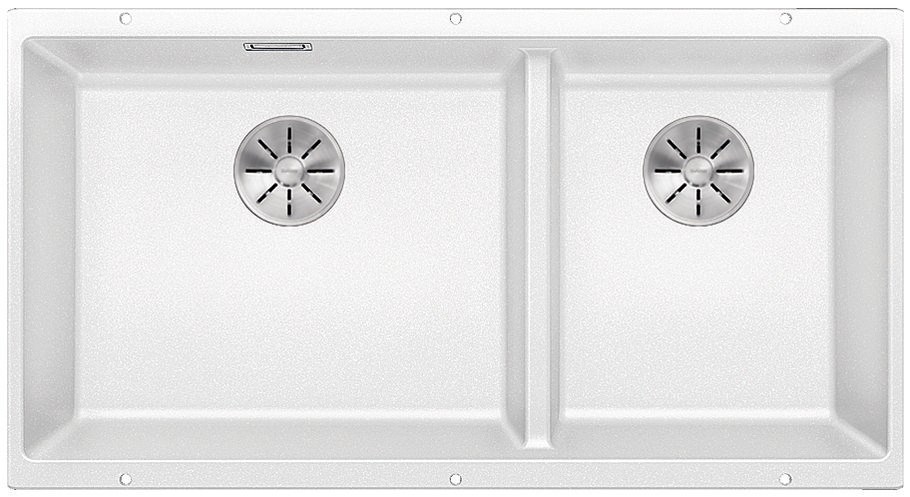 Évier 2 bacs encastrable en Silgranit® BLANCO SUBLINE 480/320-U By Blanco