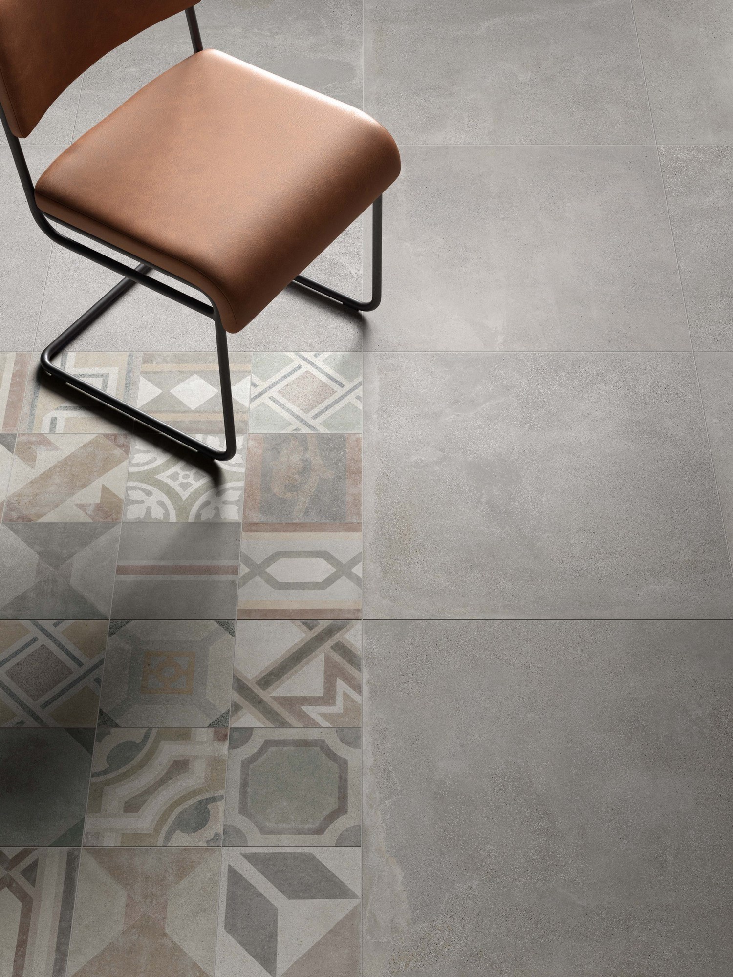 Indoor/outdoor porcelain stoneware wall/floor tiles BLEND By ABK