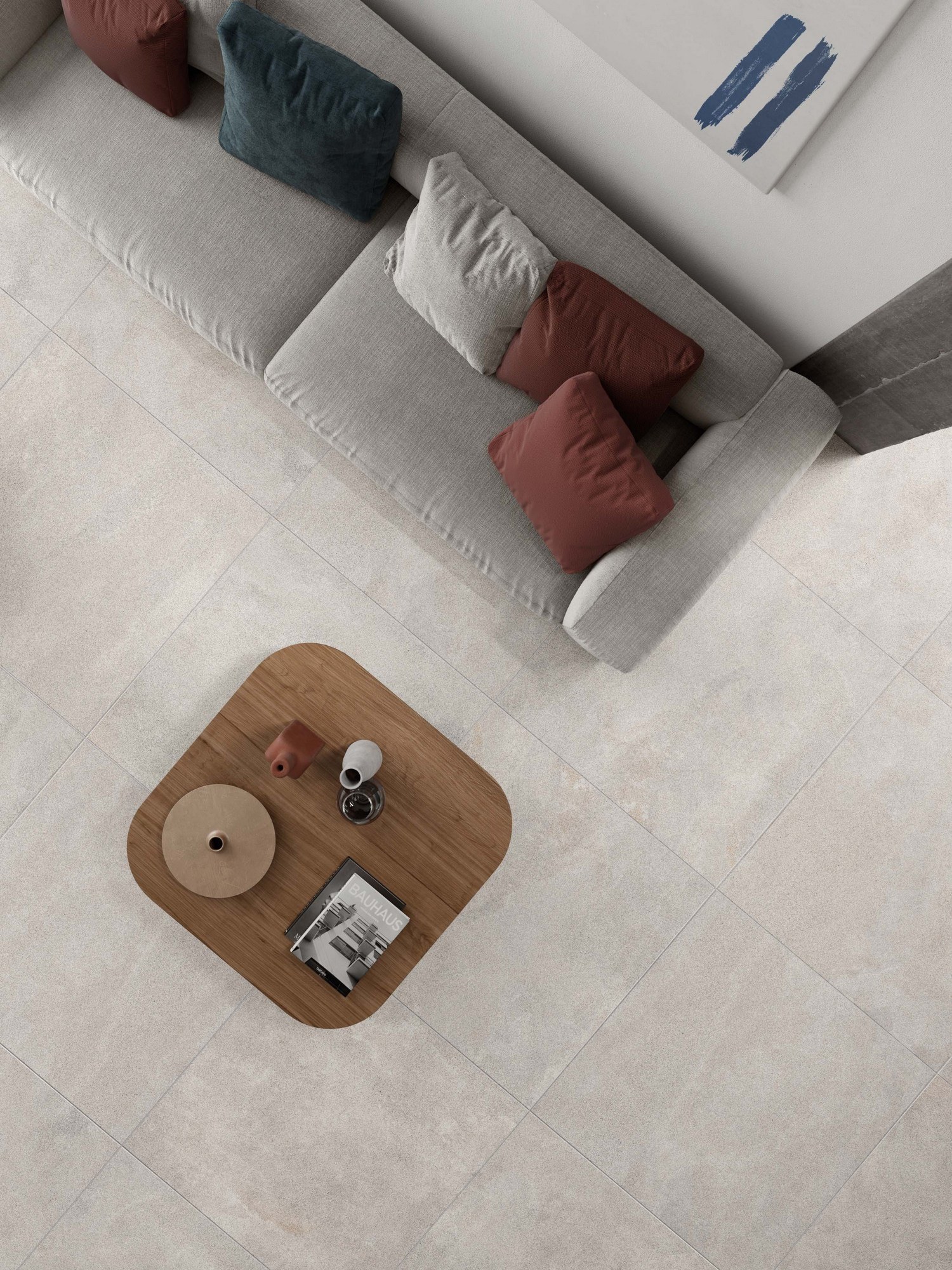 Indoor/outdoor porcelain stoneware wall/floor tiles BLEND By ABK
