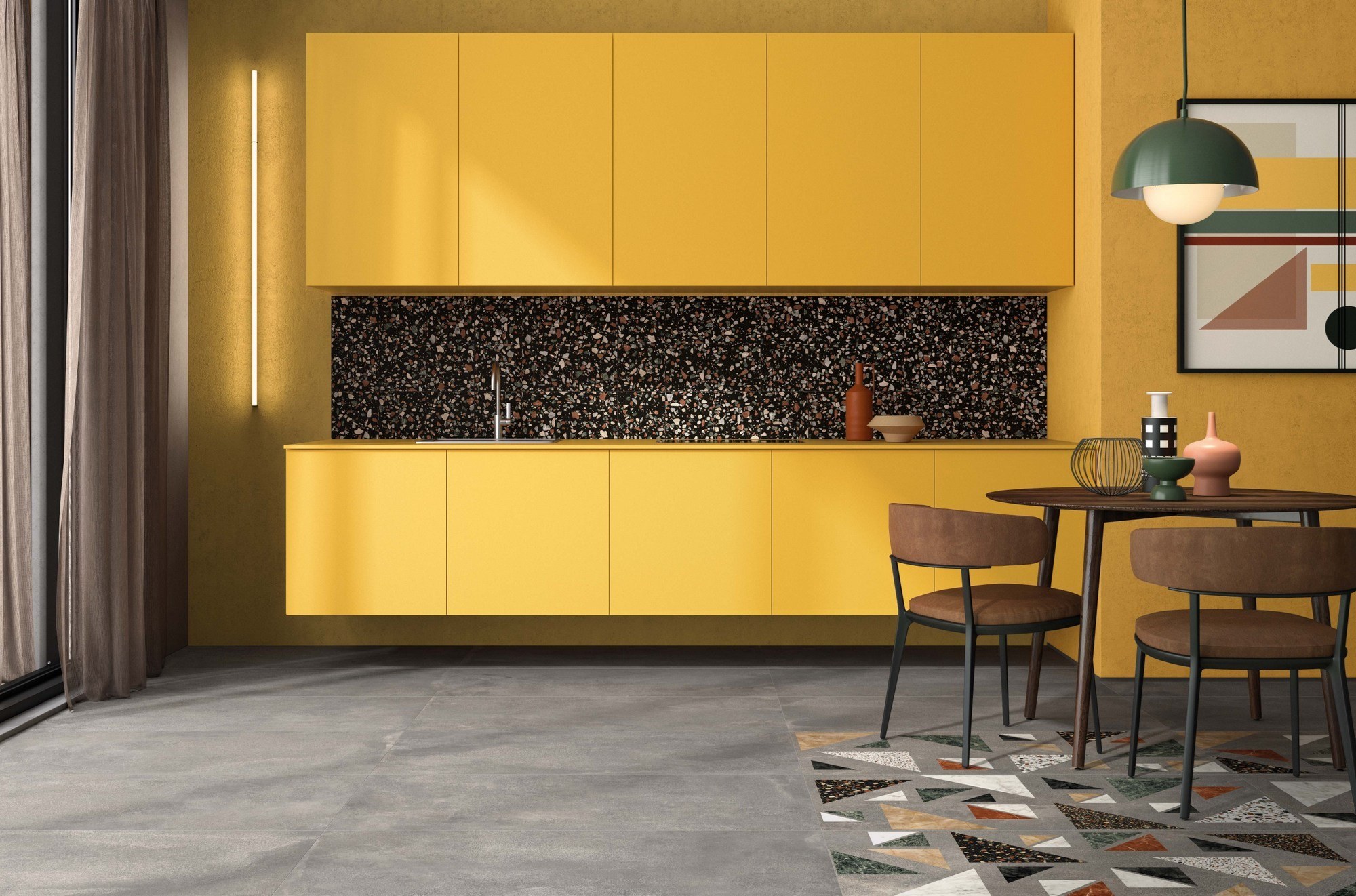 Indoor/outdoor porcelain stoneware wall/floor tiles BLEND By ABK