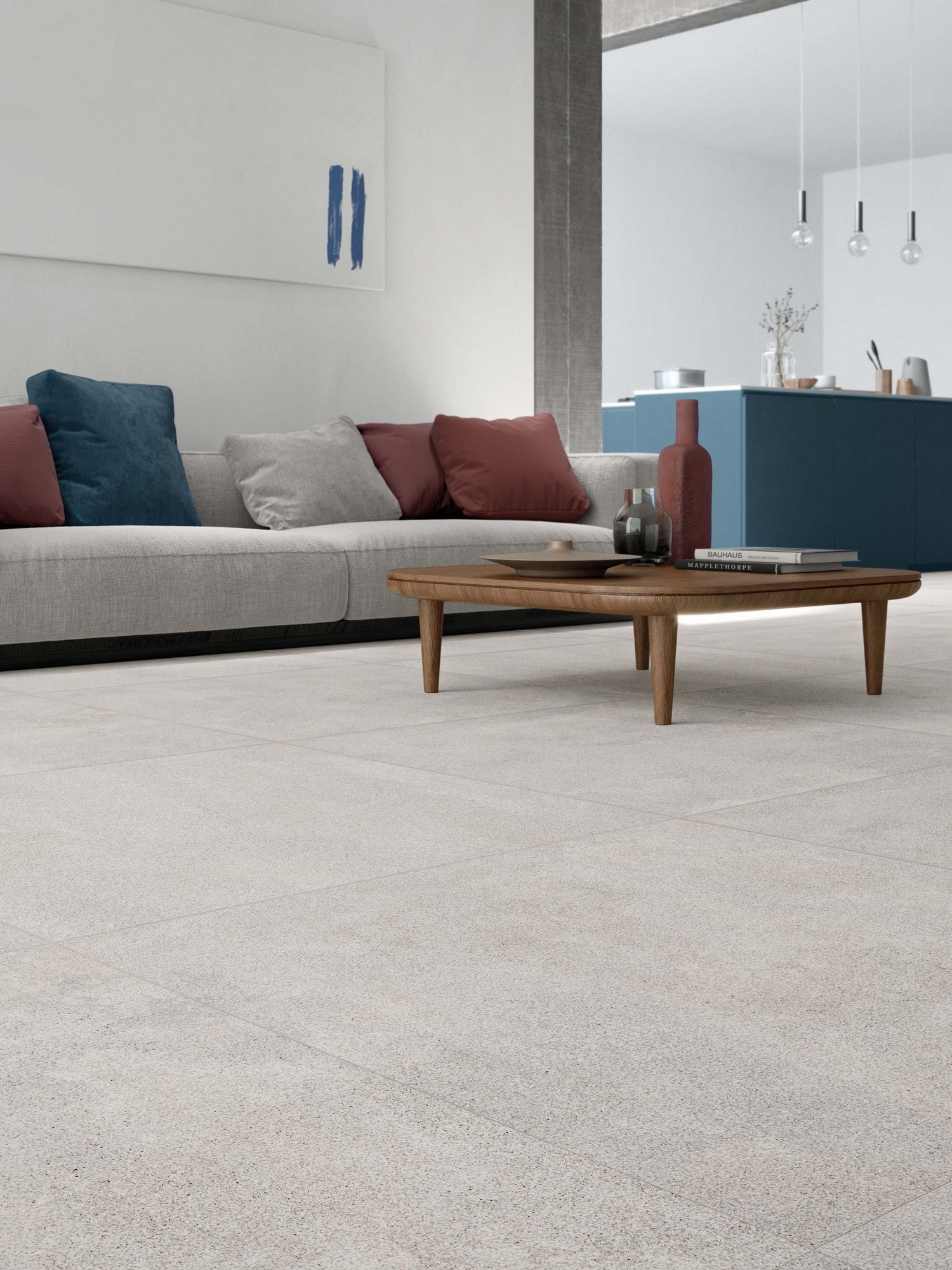 Indoor/outdoor porcelain stoneware wall/floor tiles BLEND By ABK