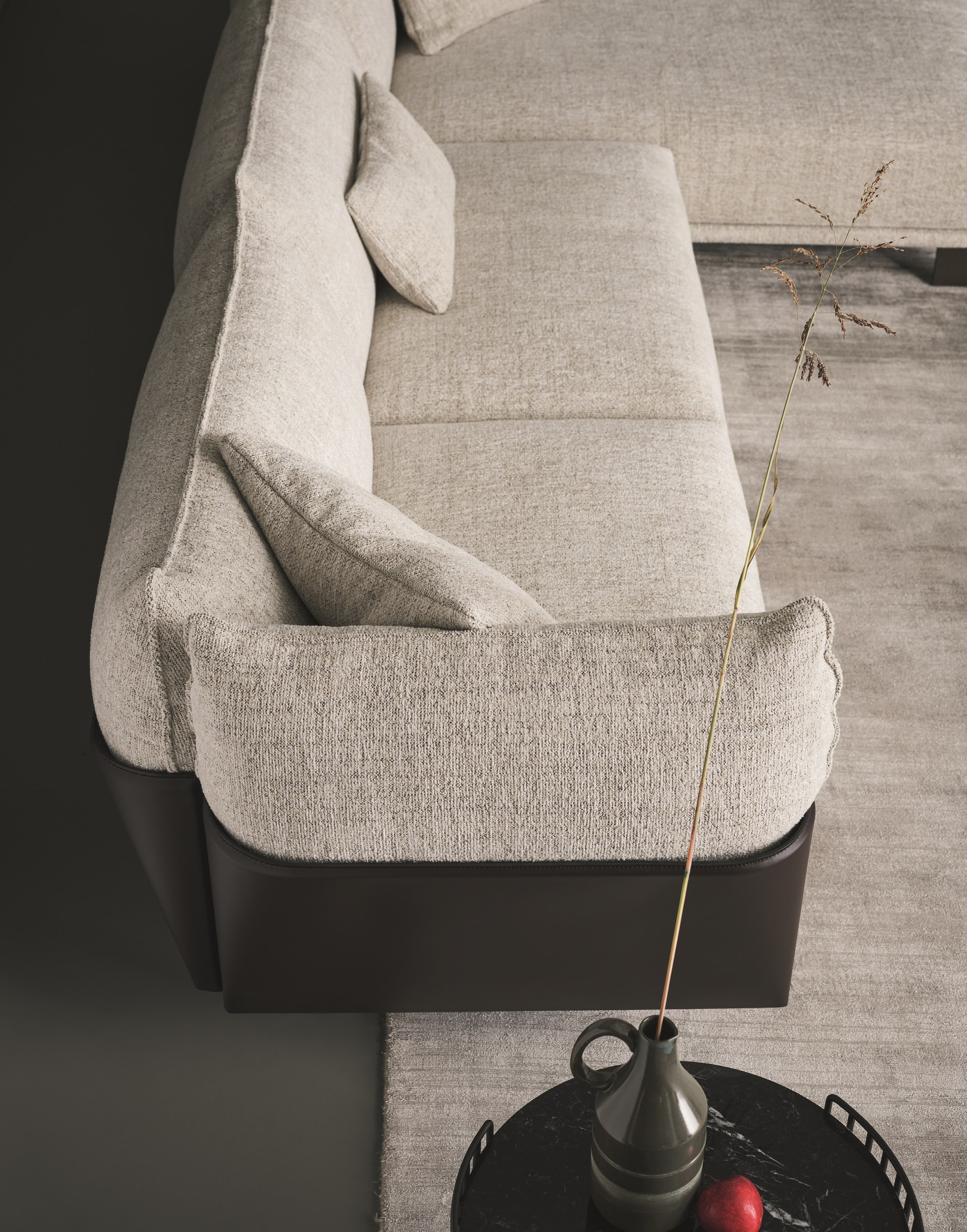 BLEND Sectional fabric sofa By Bonaldo | design Giuseppe Viganò