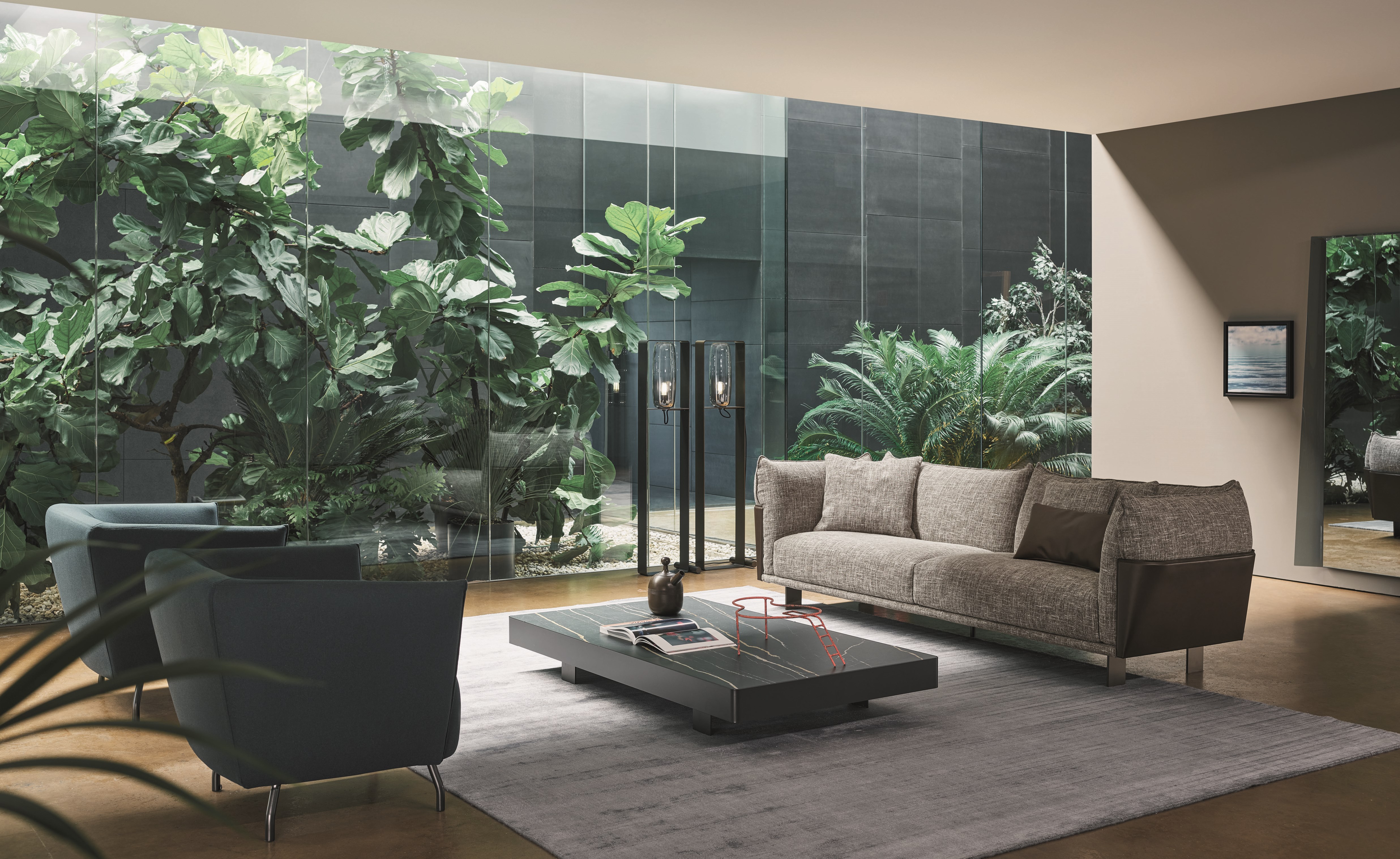 BLEND Sectional fabric sofa By Bonaldo | design Giuseppe Viganò