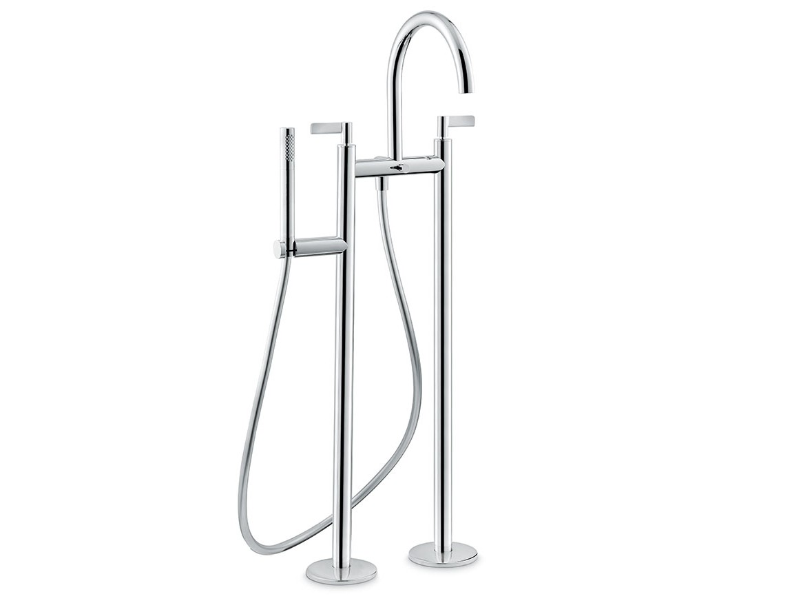 BLINK CHIC Floor standing bathtub set with hand shower By newform