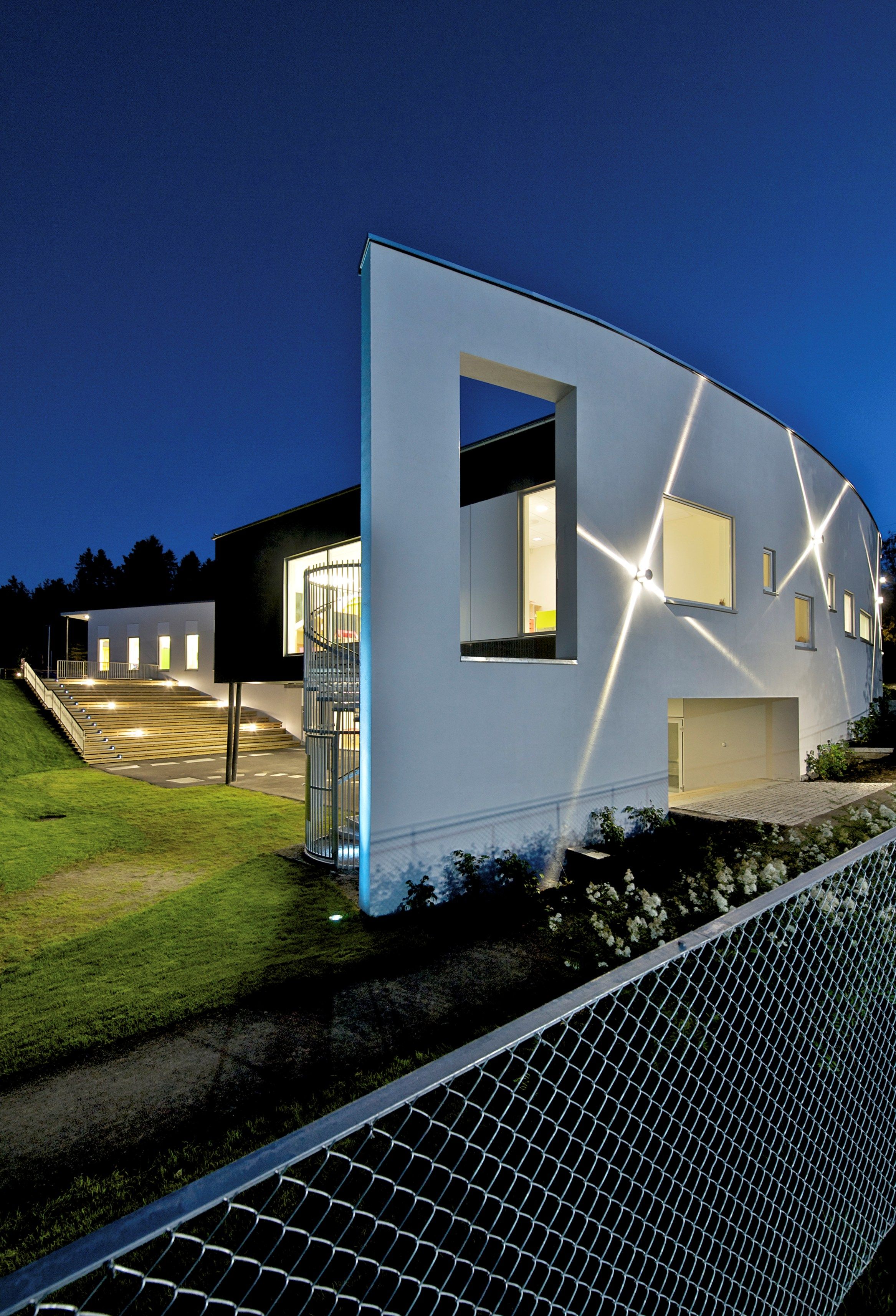 LED direct-indirect light die cast aluminium Outdoor wall Lamp BLITZ By ...