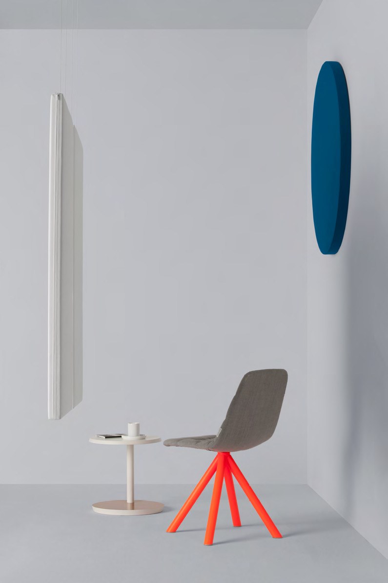 LESSEN BLOC Woven vinyl Acoustic wall panel By VERTISOL INTERNACIONAL