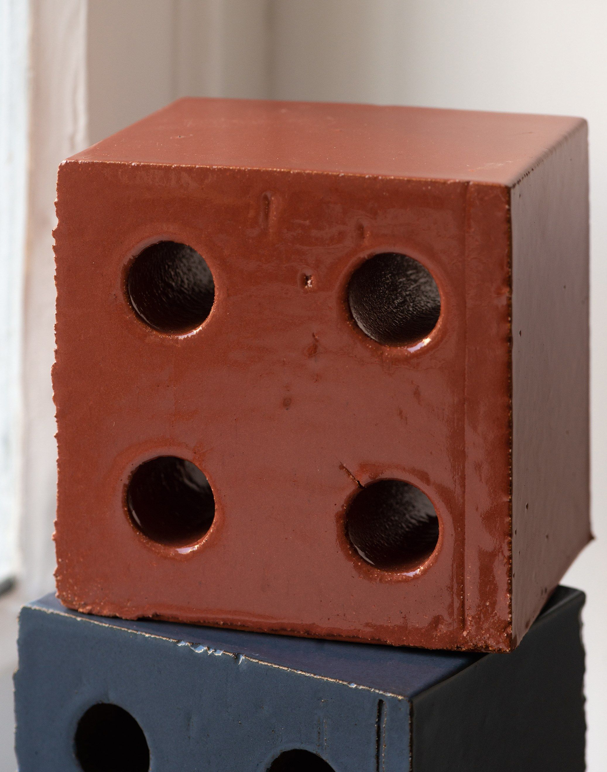 BLOC GLOSSY RED Terracotta element for partition wall By Mutina ...