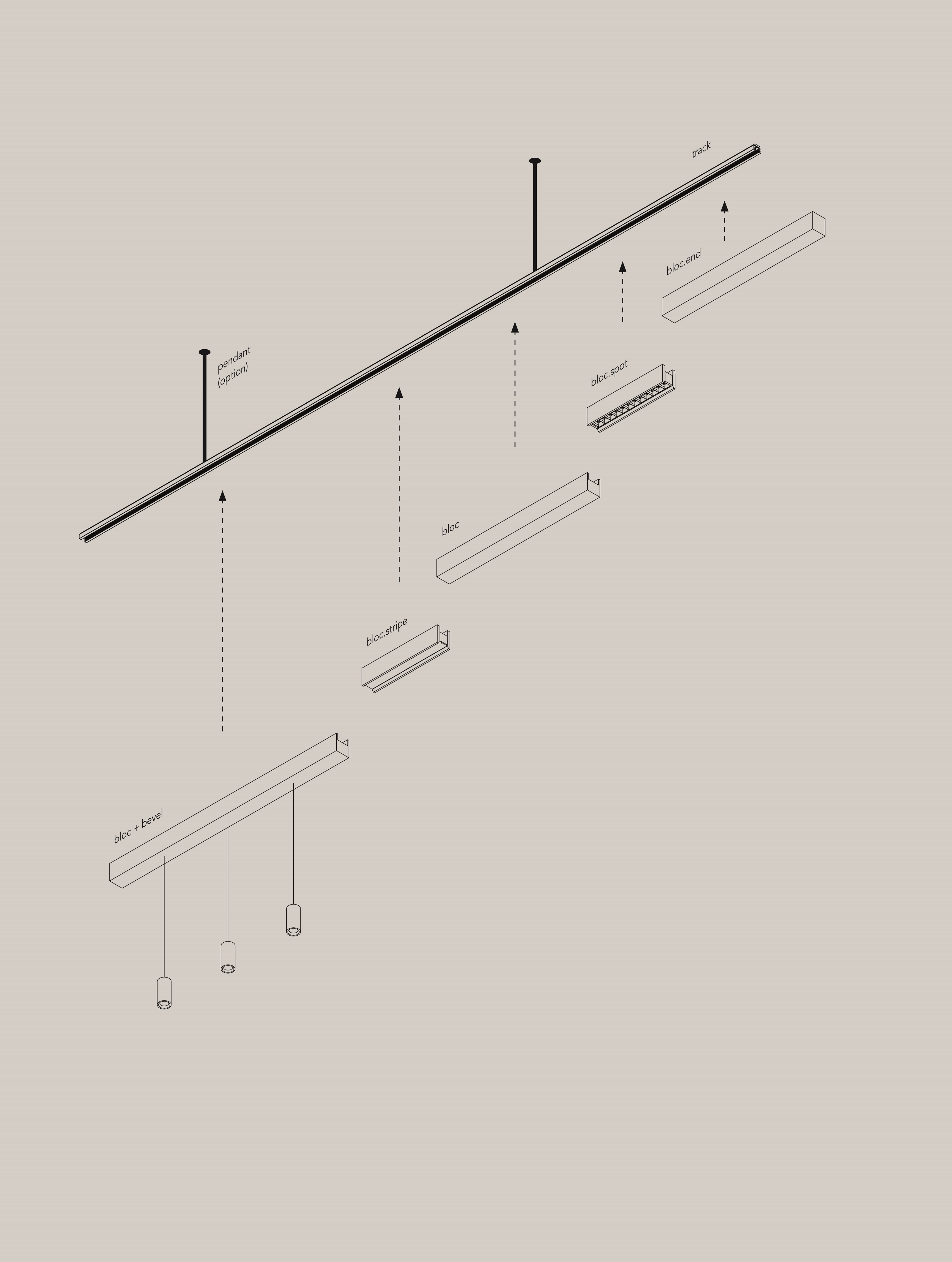 °BLOC SPOT Lighting body for track light system By Eden Design | design ...