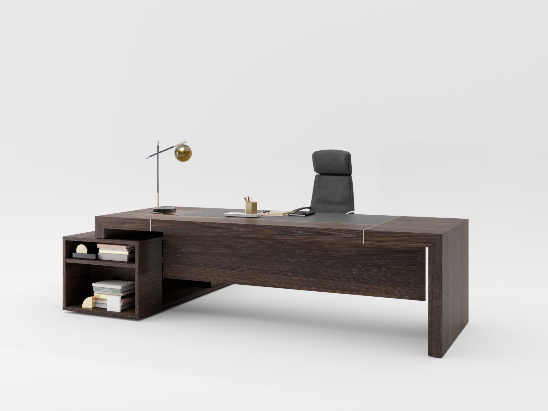 BLOCK 2.0 Wooden executive desk By PROF