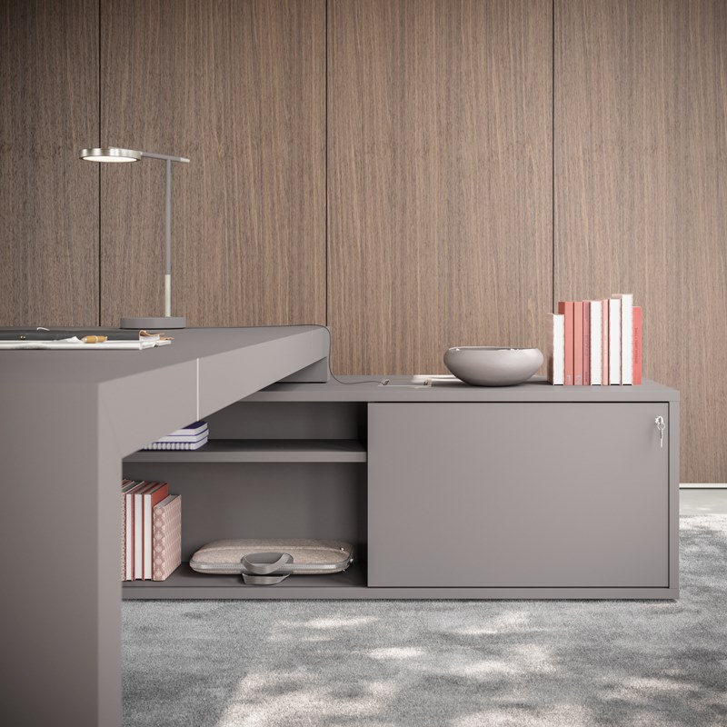BLOCK 2.0 Wooden executive desk By PROF