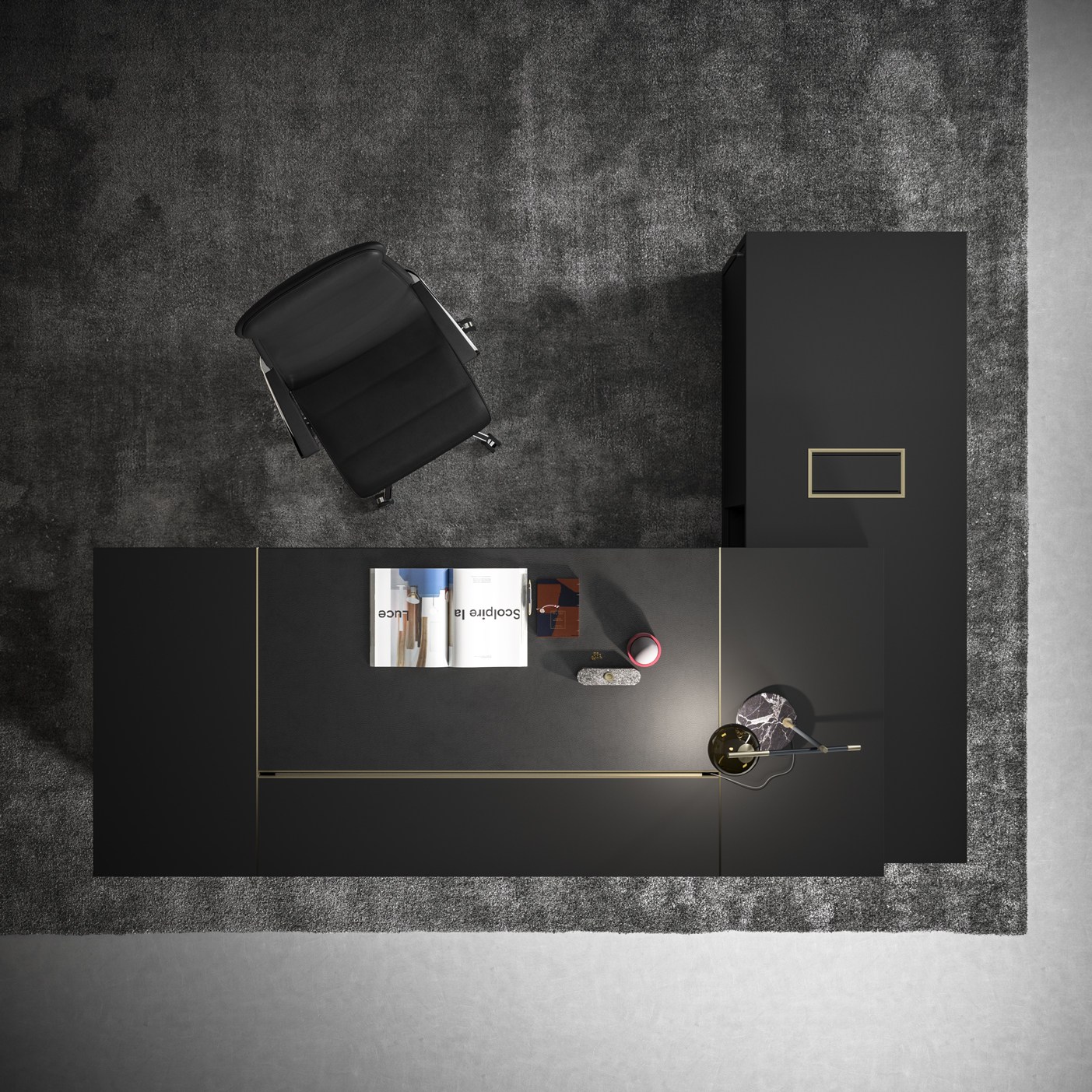 BLOCK 2.0 Wooden executive desk By PROF