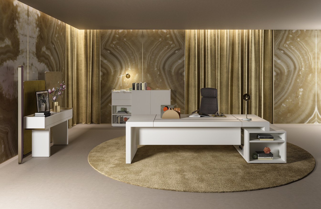 BLOCK 2.0 Wooden executive desk By PROF
