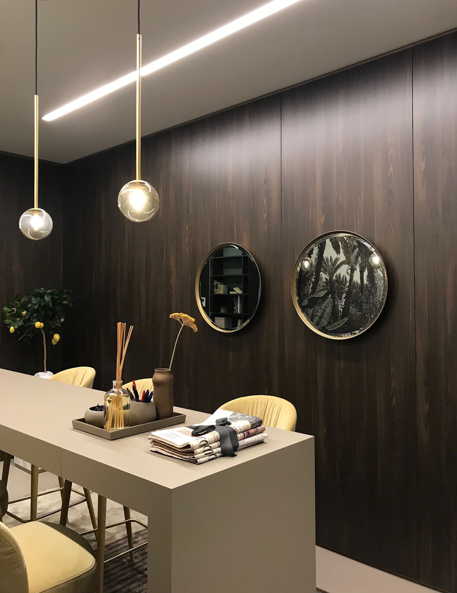 BLOCK 2.0 Rectangular wooden High meeting table By PROF