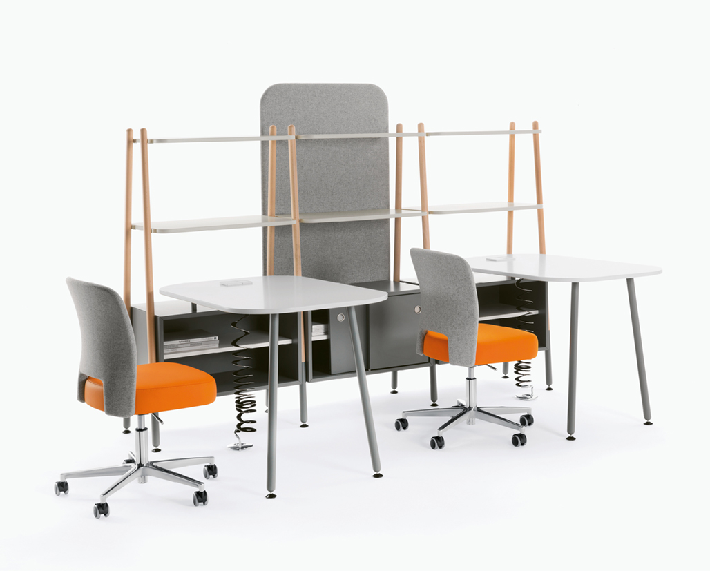 BLOG Office desk with shelves By Sesta | design Alessio Pozzoli