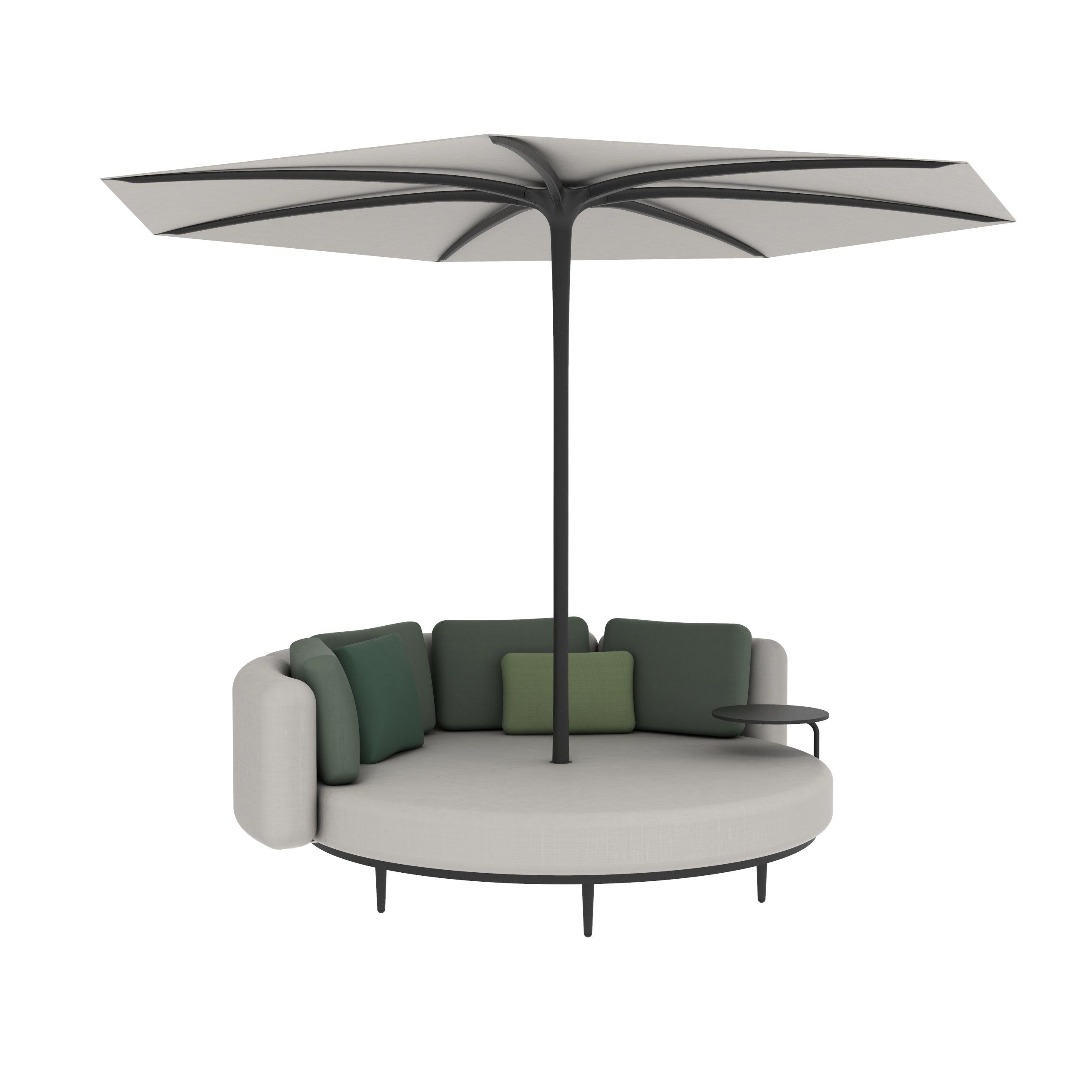 Round Garden umbrella BLOOM By Royal Botania