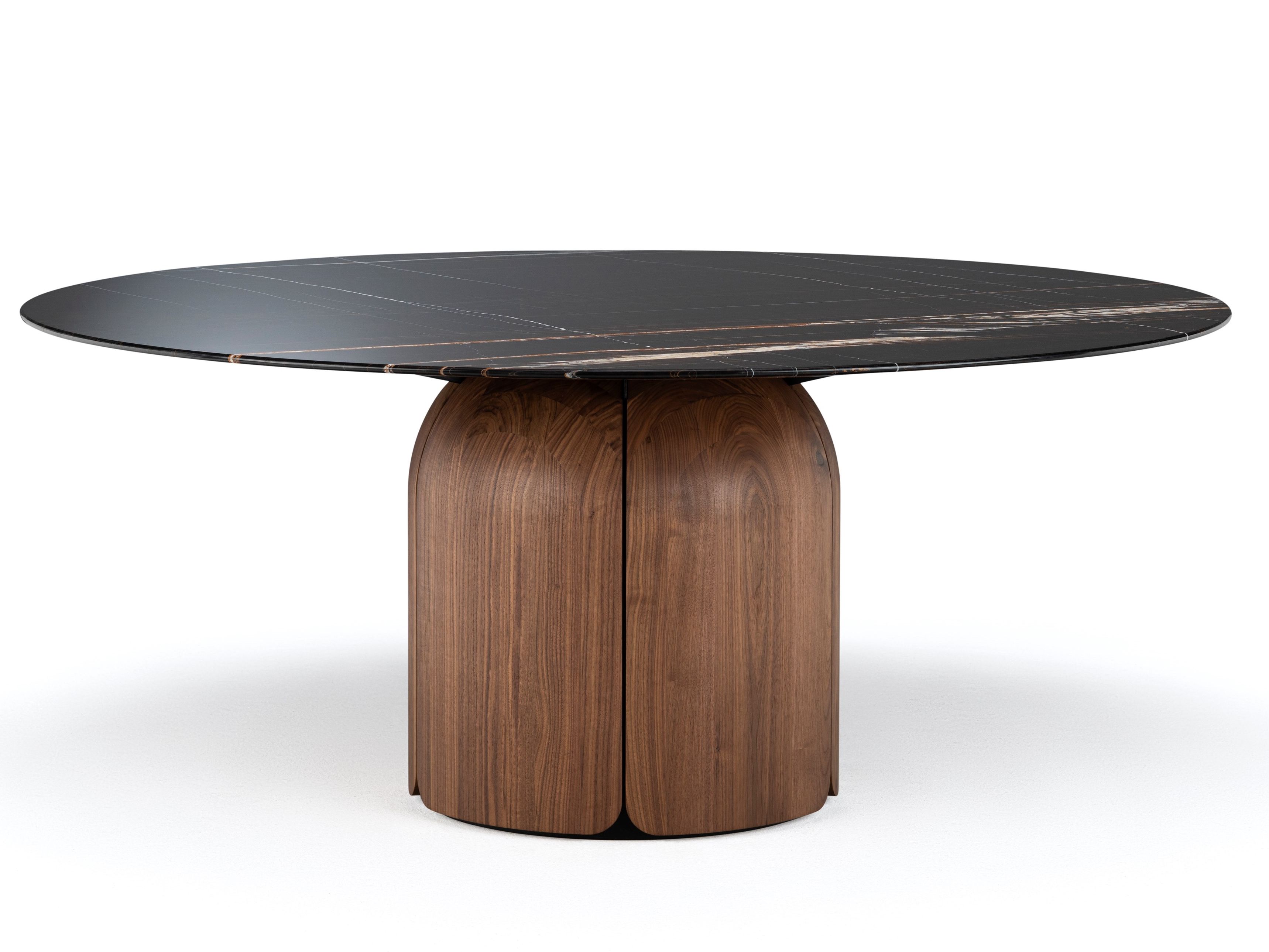 BLOOM Round table with marble and solid wood By Milla & Milli | design ...