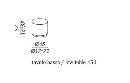 BOBO | Round coffee table By Meridiani design Andrea Parisio
