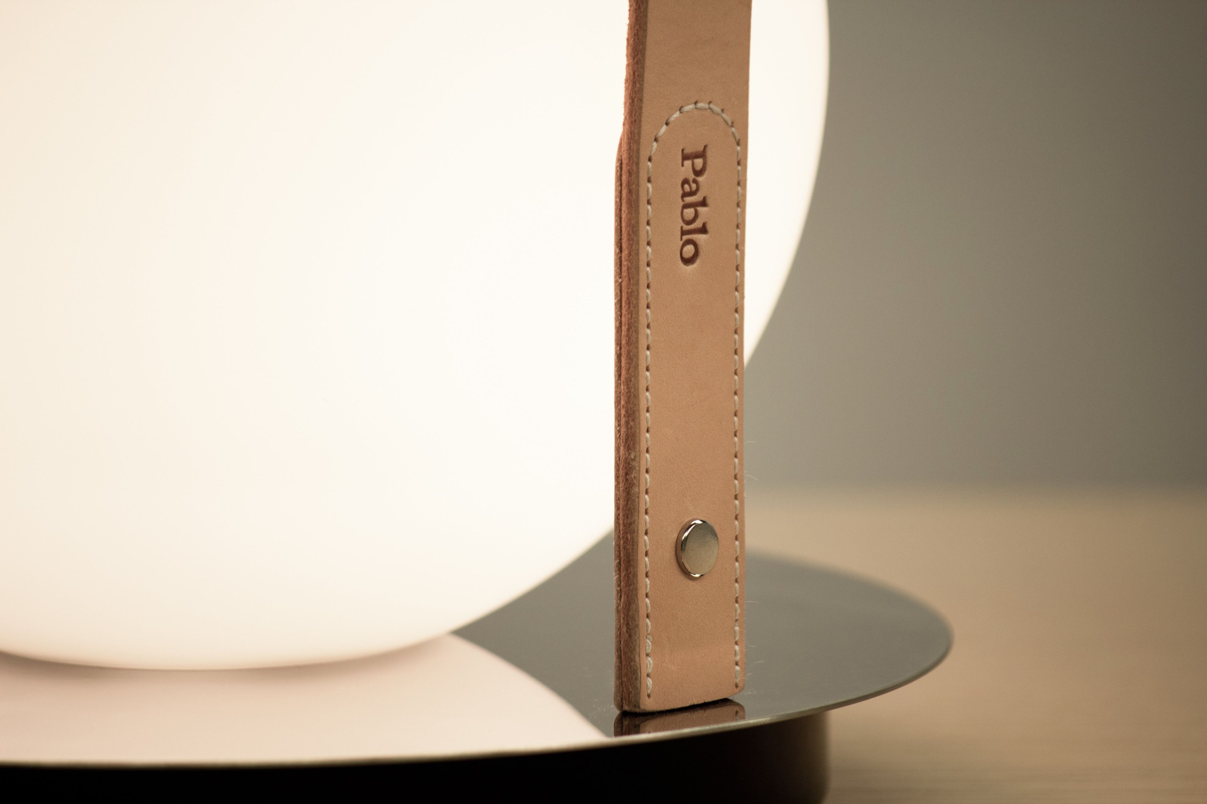 BOLA LED rechargeable table lamp with dimmer By Pablo Designs