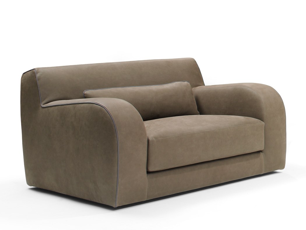 BOLD Leather loveseat By Linteloo | design Paola Navone