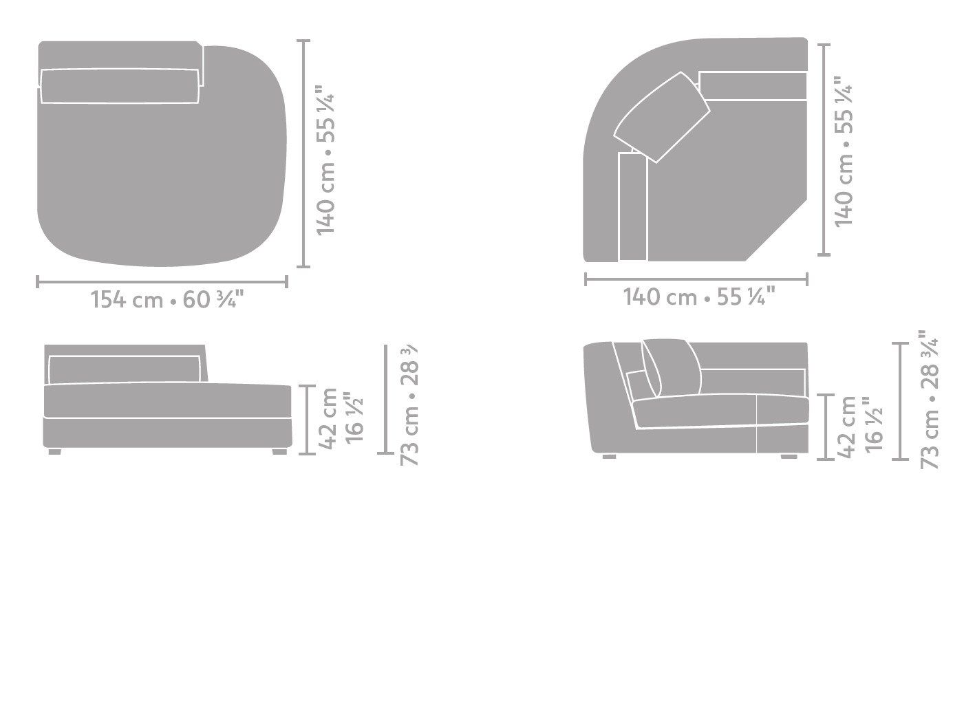 BOLD Fabric sofa By Linteloo | design Paola Navone