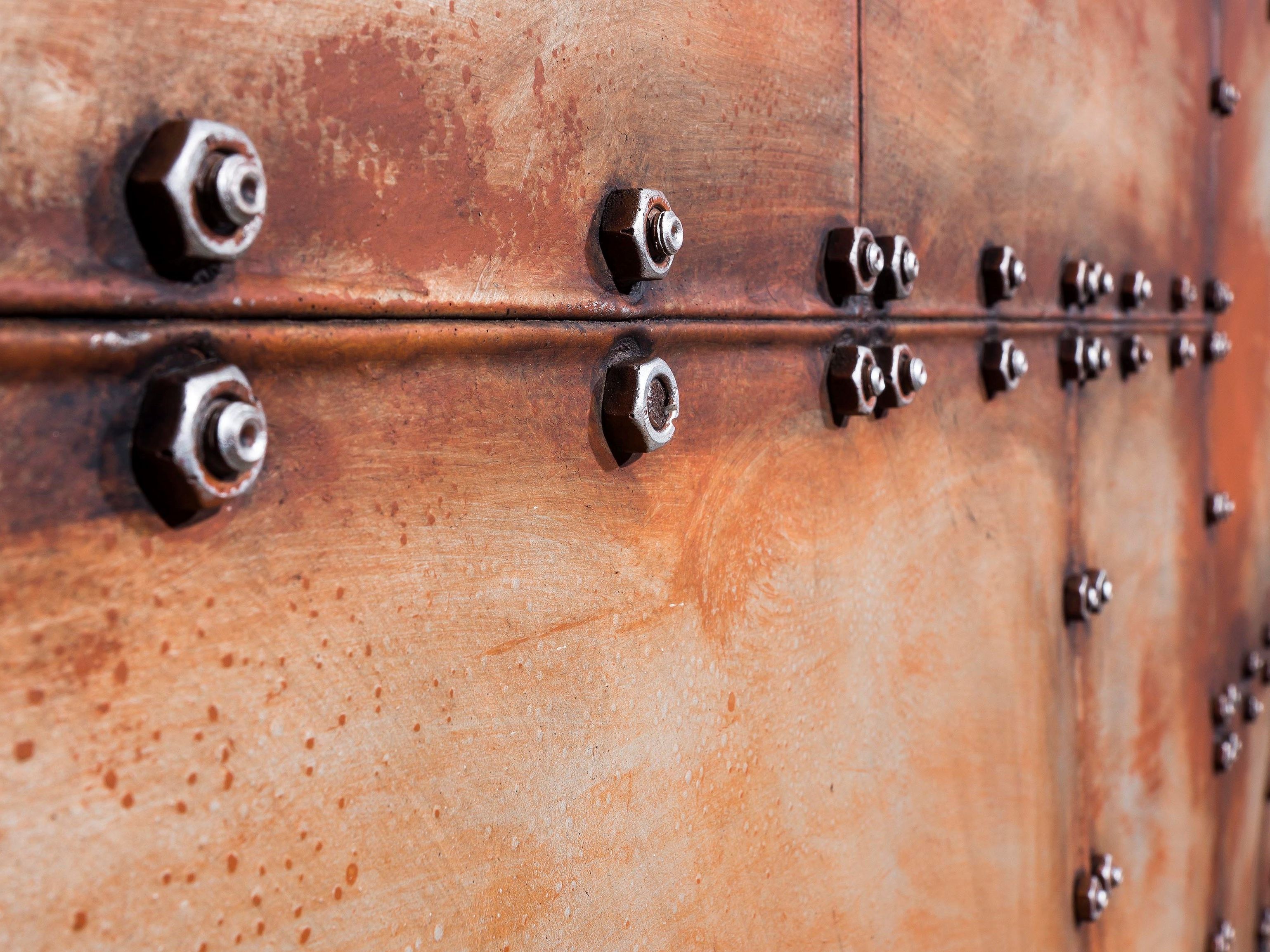 3D Wall Cladding with metal effect BOLTS By Artstone Panel Systems