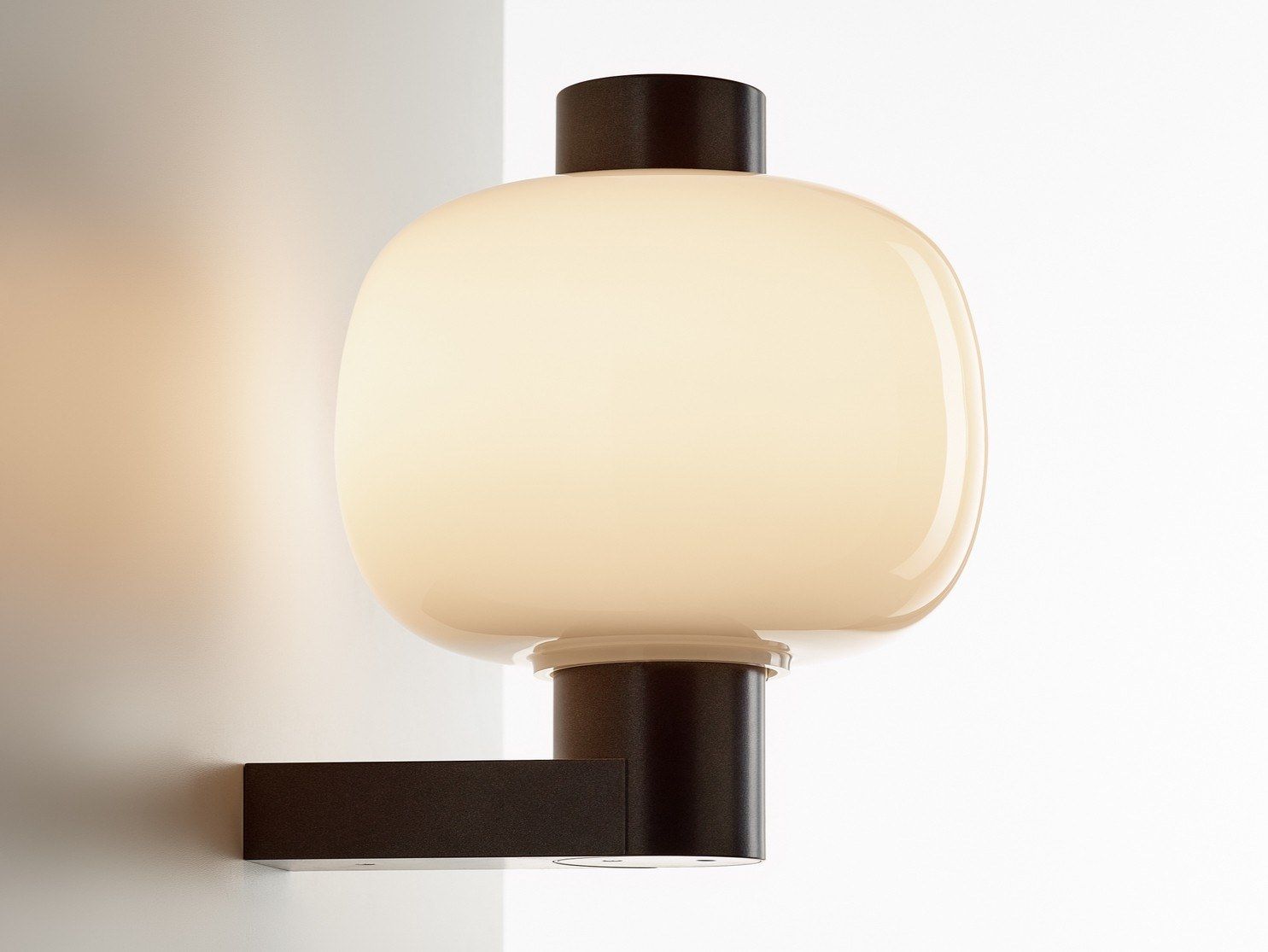 BONBORI LED glass wall lamp with stainless steel arm By BROKIS | design ...