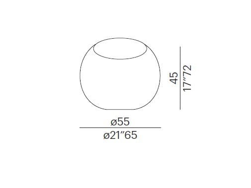 BONGO OPEN AIR Round polyurethane garden side table By Meridiani ...