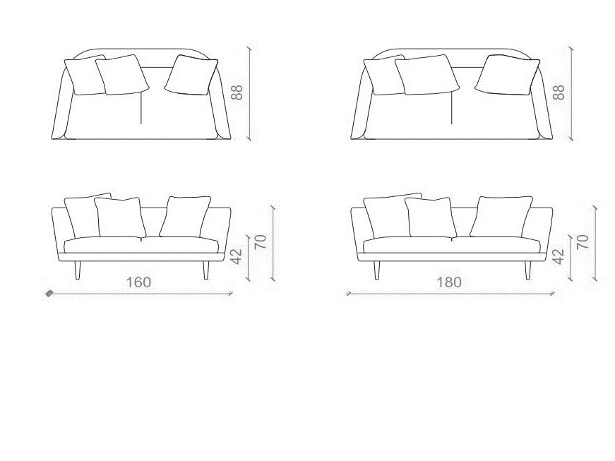 BOOM | Leather sofa Boom Collection By B&T Design