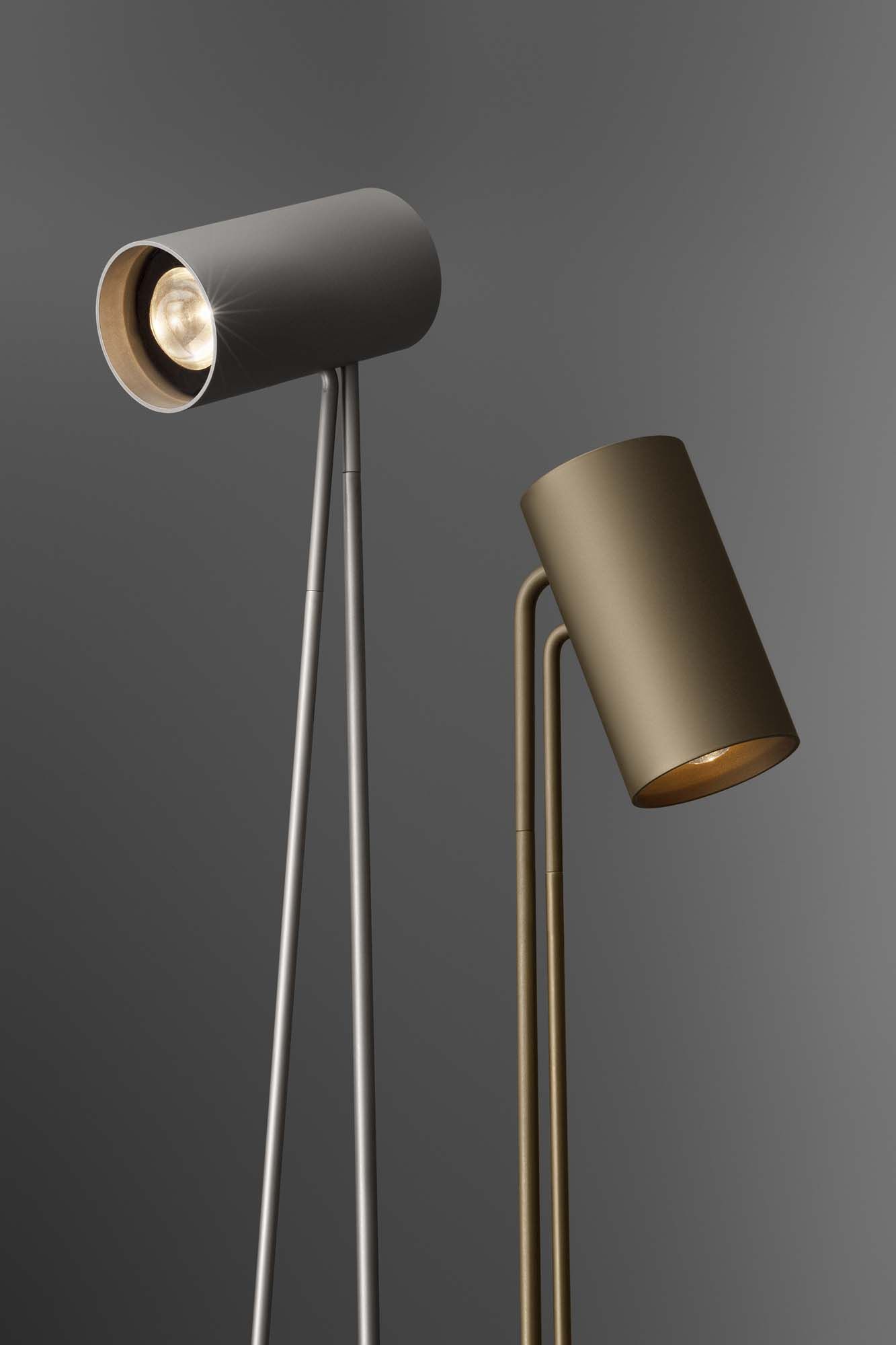 BOOM LED adjustable carbon floor lamp By Olev | design Marc Sadler