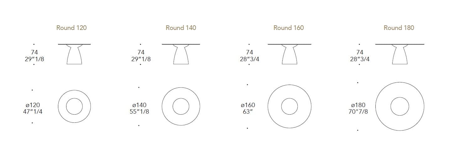 BOTERO 72 Table By Reflex | design Marco Piva