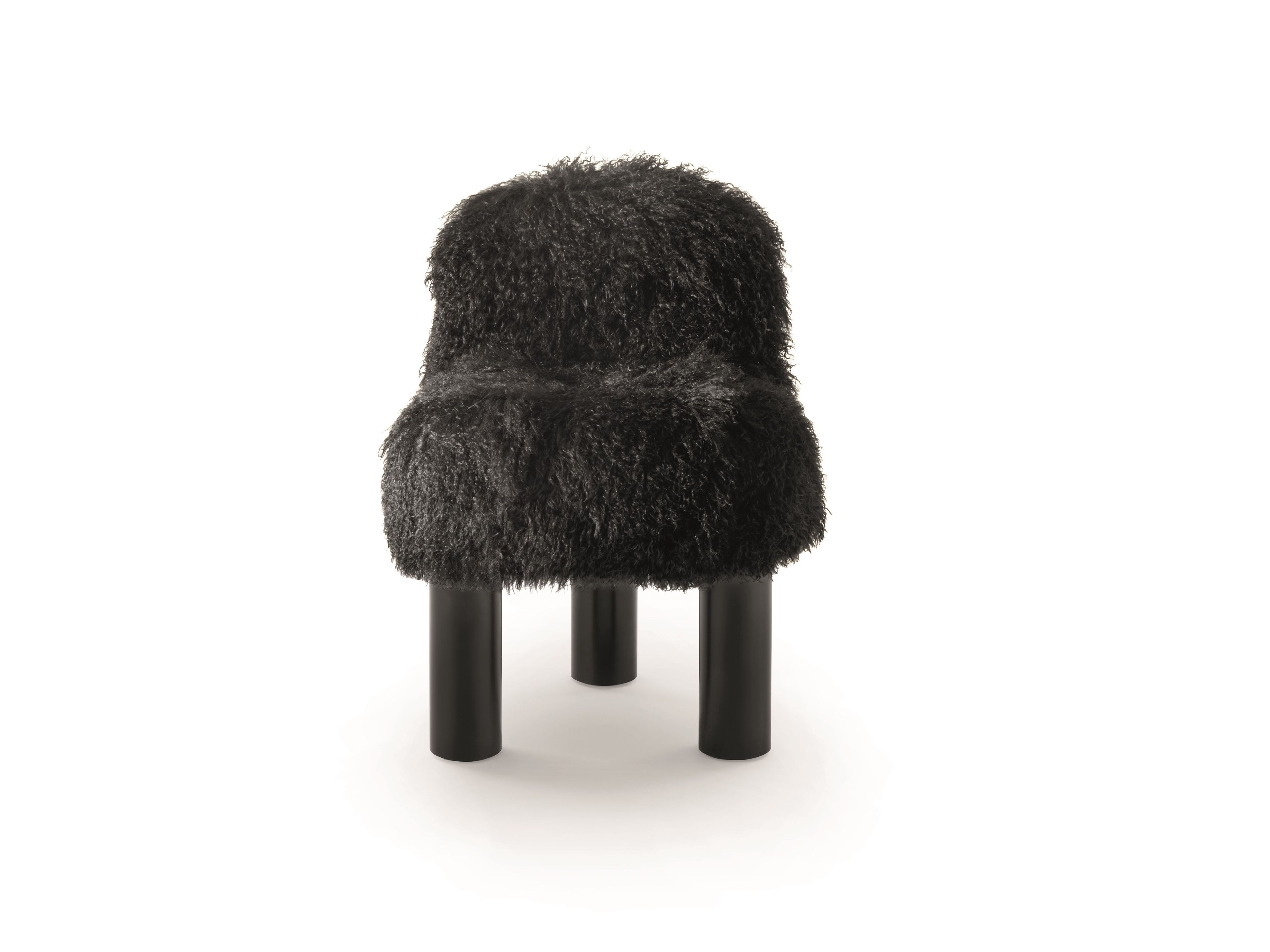 BOTOLO HIGH Upholstered fur easy chair By arflex | design Cini Boeri