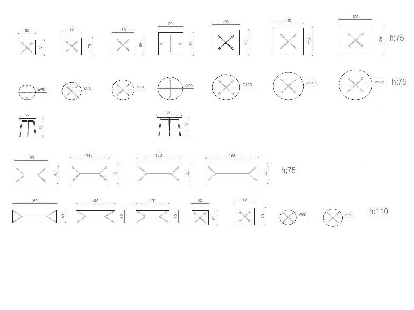 BOW | High table Bow Collection By B&T Design