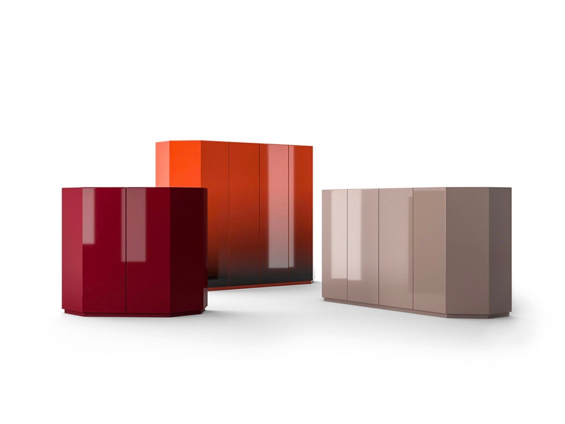 BRAMANTE MDF sideboard with doors with integrated lighting By Cassina ...